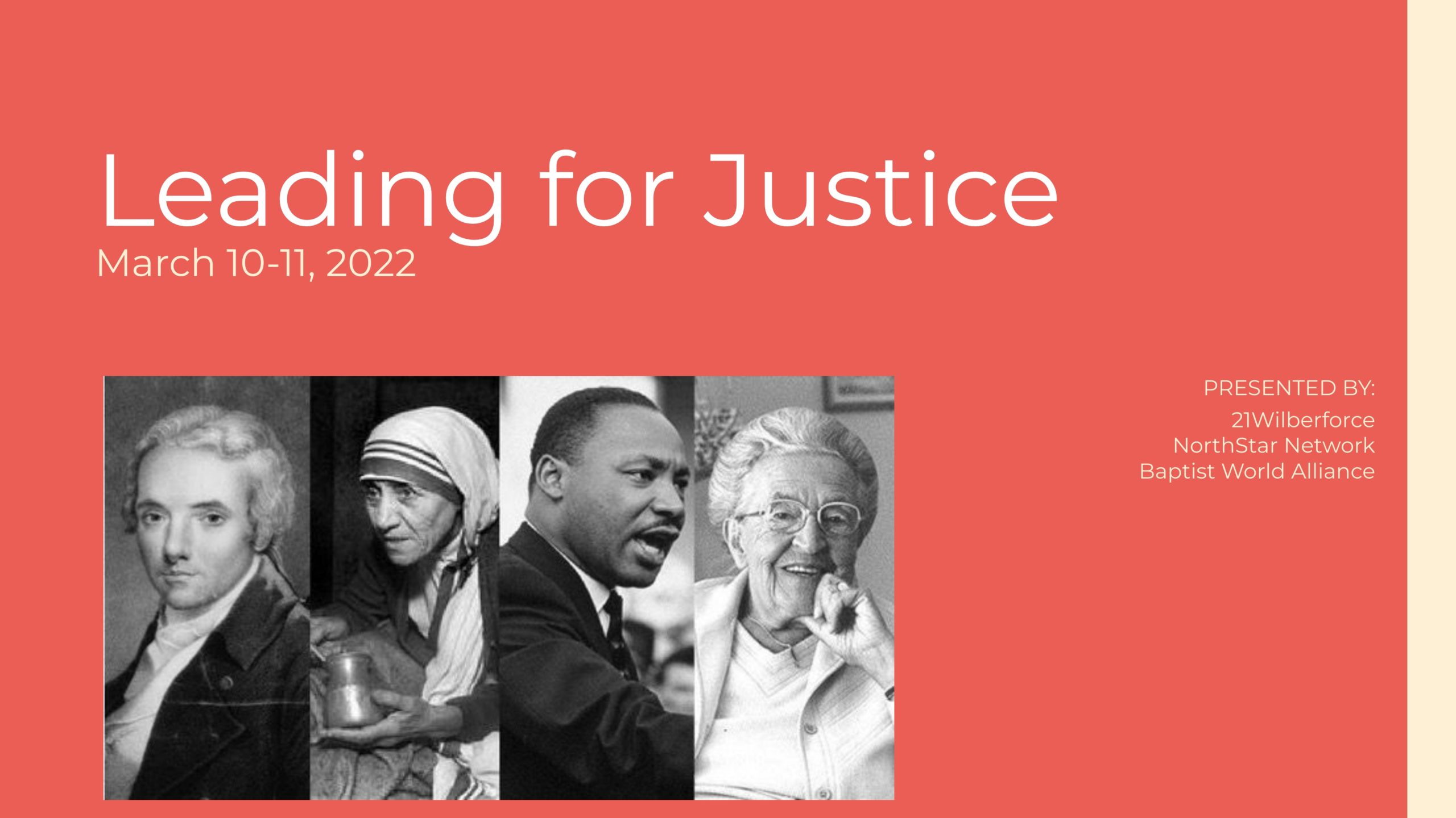 Leading for Justice Conference Invitation - 21Wilberforce